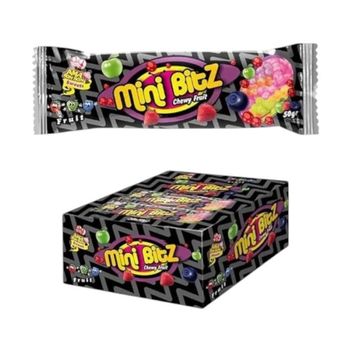 Ama BomBom 50g Mini Bitz Fruit (20X50G) - Sweet Depot