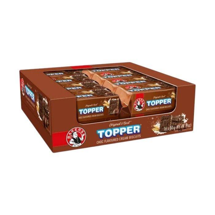 BAKERS 50G TOPPERS CHOCOLATE (1X16'S) - Sweet Depot