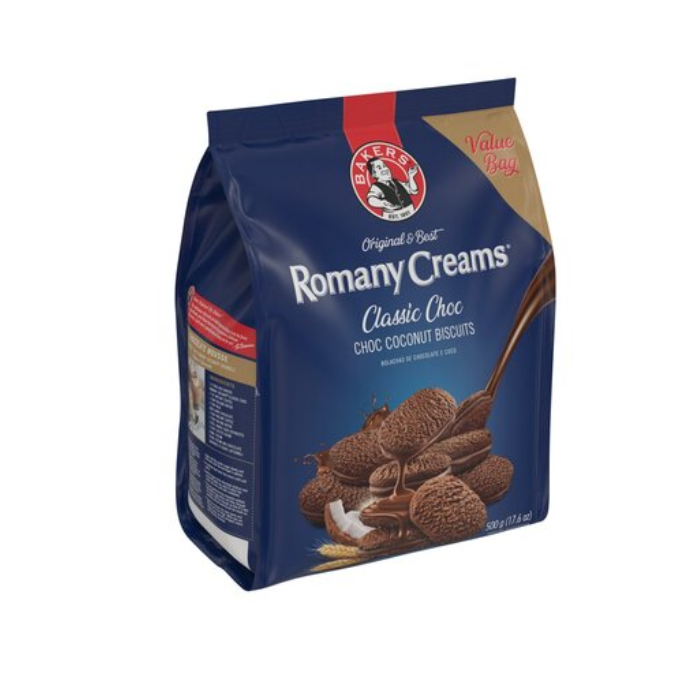 Bakers Romany Creams 500g Classic Choc (1x500g) - Sweet Depot