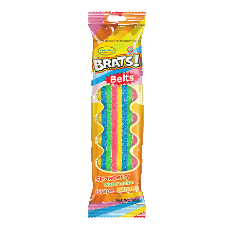 Brats 50's Belts Assorted (1x50g) - Sweet Depot
