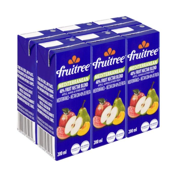 FRUITREE 200ML MEDITERRANEAN (6X200ML) - Sweet Depot