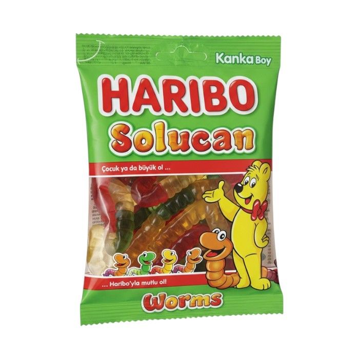 Haribo 80g Worms (1X80G) - Sweet Depot
