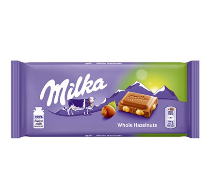 Milka Slab 100g Whole Hazelnut (1x100g) - Sweet Depot