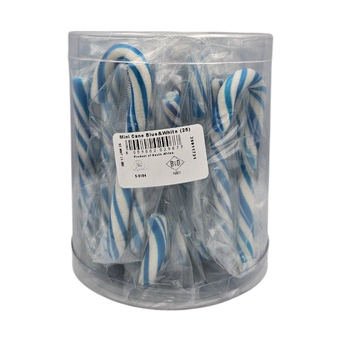Rock Candy 25's Mini Cane B&w (1x25's) - Sweet Depot