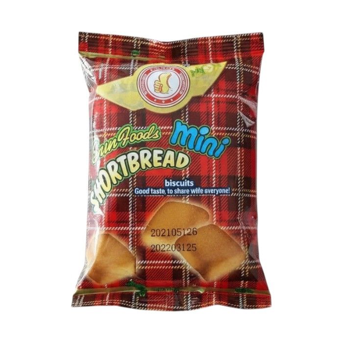SUN FOODS 50G/60G MINI SHORTBREAD COOKIES (1X50G) - Sweet Depot