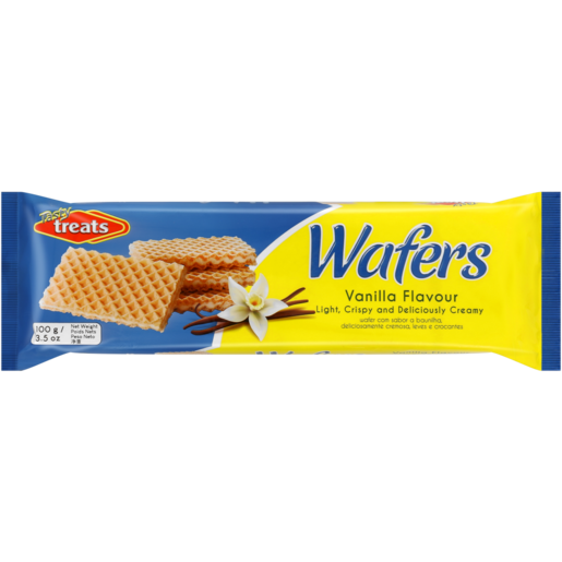 Tasty Treats Wafer 100g Vanilla (1x100g) - Sweet Depot