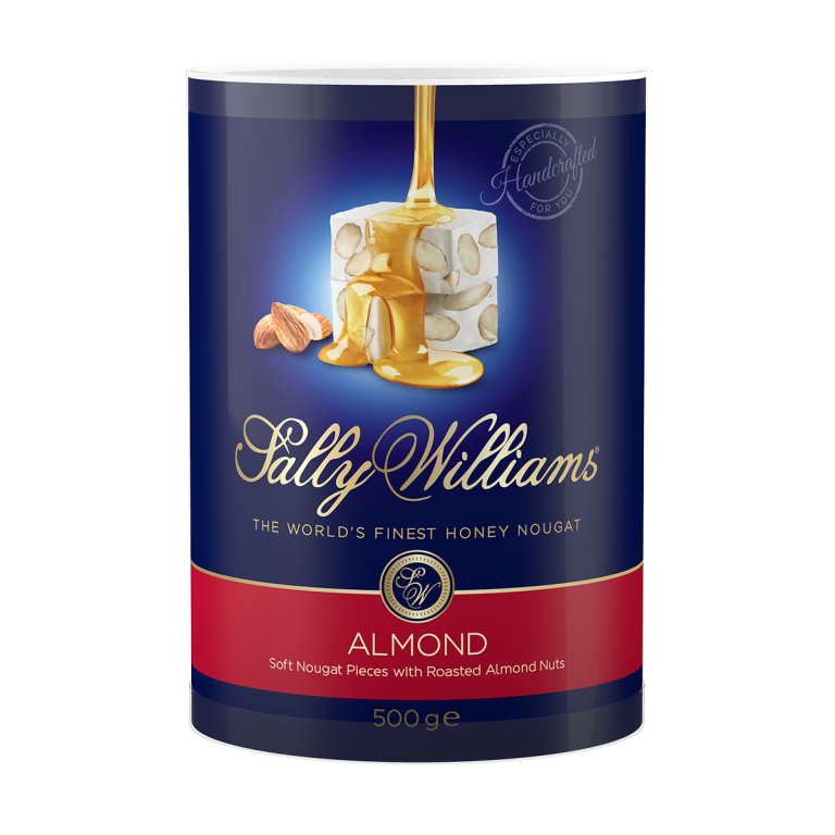 Sally Williams Nougat 500g Almond Tub (1x500g) - Sweet Depot