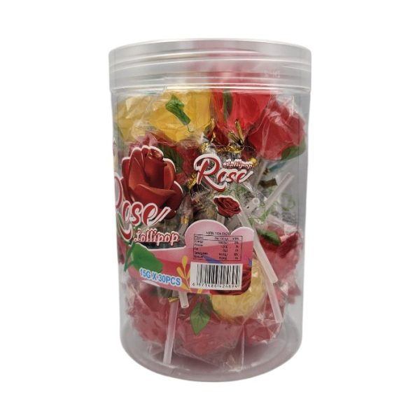 Ama Bombom 30's Rose Lollipop (1x30's) - Sweet Depot
