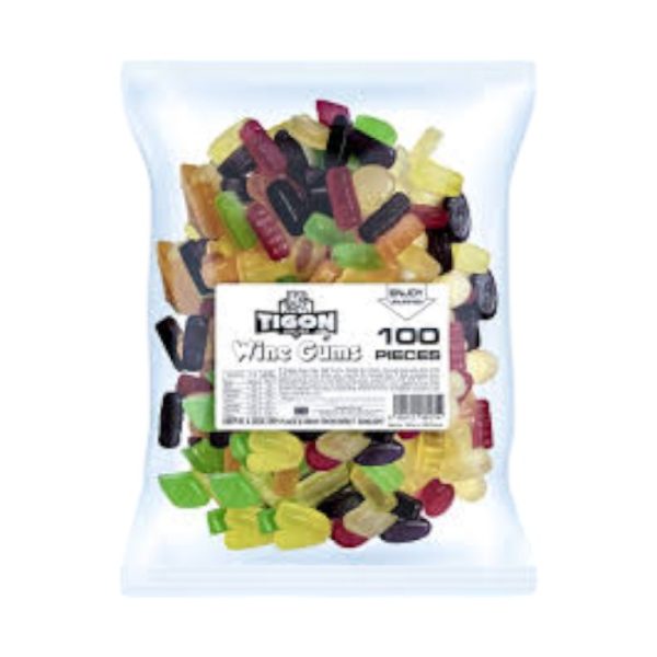 Tigon Pkt 100's Wine Gums (1x100's) - Sweet Depot