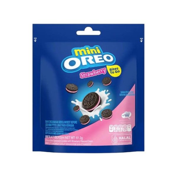 Oreo Pouch Mini 61.3g Strawberry (1x61.3kg) - Sweet Depot
