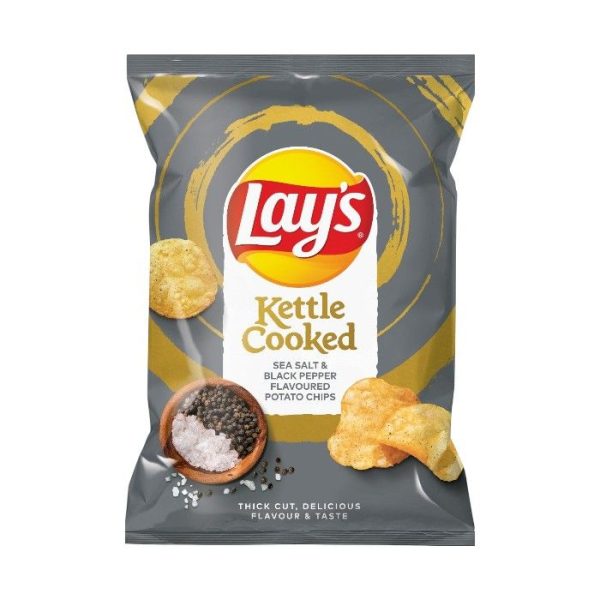 Lays 120g Kettle S/salt & B.pepper (1X120G) - Sweet Depot