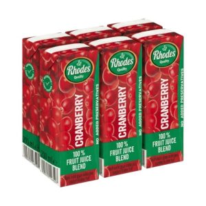 RHODES 200ML CRANBERRY (6X200ML) - Sweet Depot