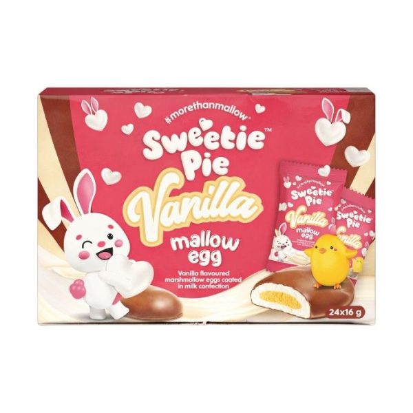 SWEETIE PIE 16G VANILLA MALLOW EGGS (24X16G) - Sweet Depot